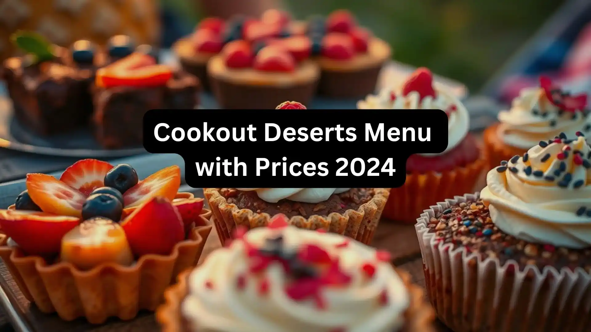 Easy Cookout Desserts Menu with Price 2024